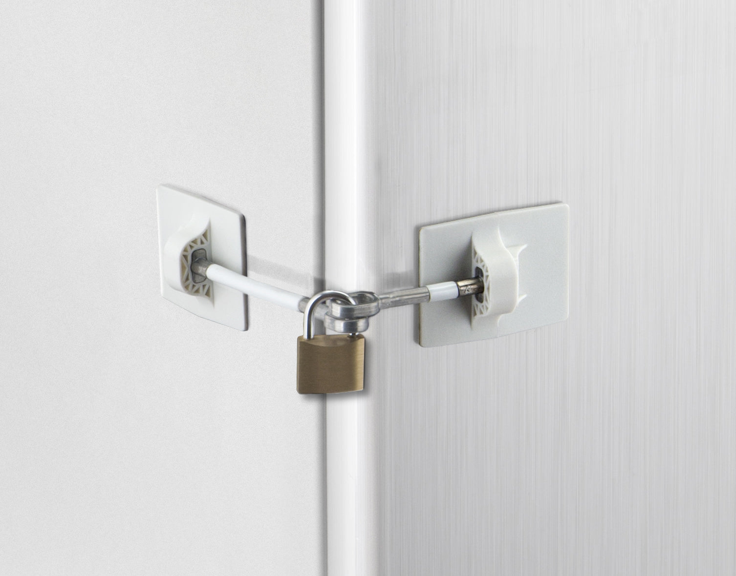 Classic Refrigerator Lock. Uses an external padlock. – Computer Security Products